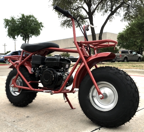 Offroad Old School Mini Bike Trail 200cc 6.5 HP With Monster Oversized ...