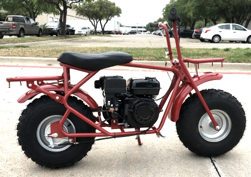 Offroad Old School Mini Bike Trail 200cc 6.5 HP With Monster Oversized ...