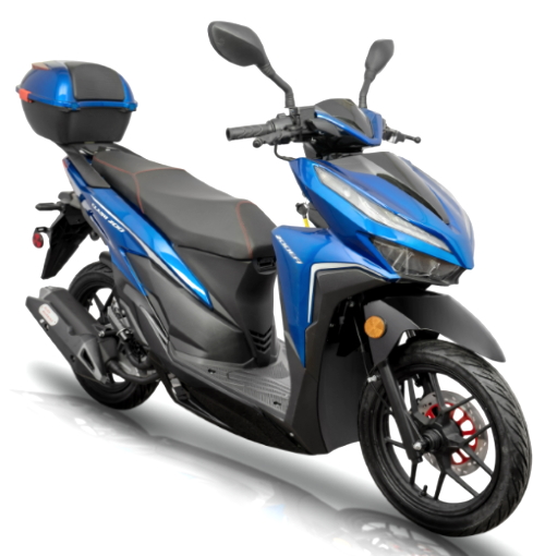 200cc 4 Stroke EFI Gas Moped Scooter W/ LED Lights - CLASH 200