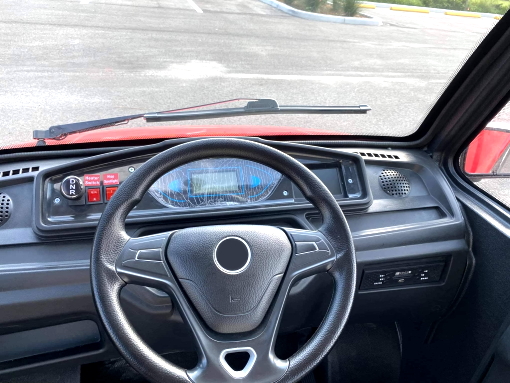 LE Coco Coupe Red Electric Golf Car Small LSV Low Speed Vehicle Golf ...