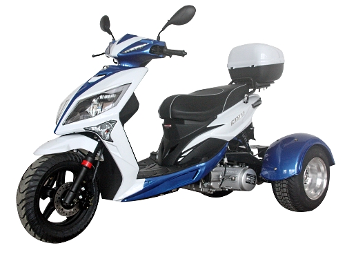 Mojo Magic 150cc Trike Scooter 4 Stroke Single Cylinder Gas Trike Moped ...