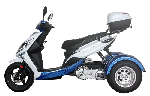 Mojo Magic 150cc Trike Scooter 4 Stroke Single Cylinder Gas Trike Moped ...
