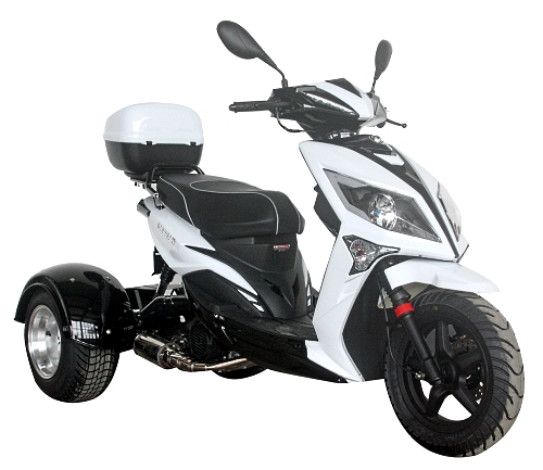 Mojo Magic 150cc Trike Scooter 4 Stroke Single Cylinder Gas Trike Moped ...